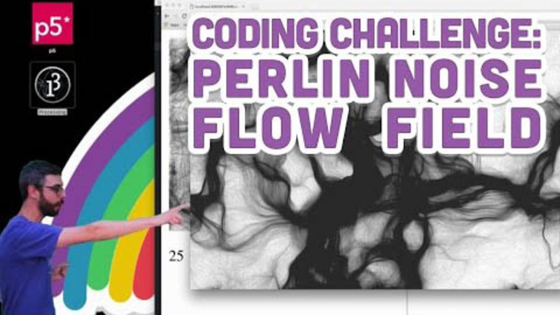 Coding Challenge #24: Perlin Noise Flow Field | Nebula