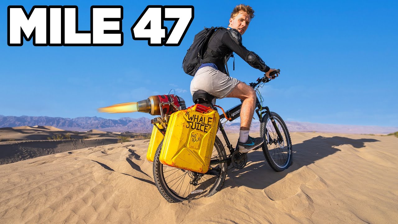 Jet Powered Bike vs 100 Miles of Desert! | Nebula