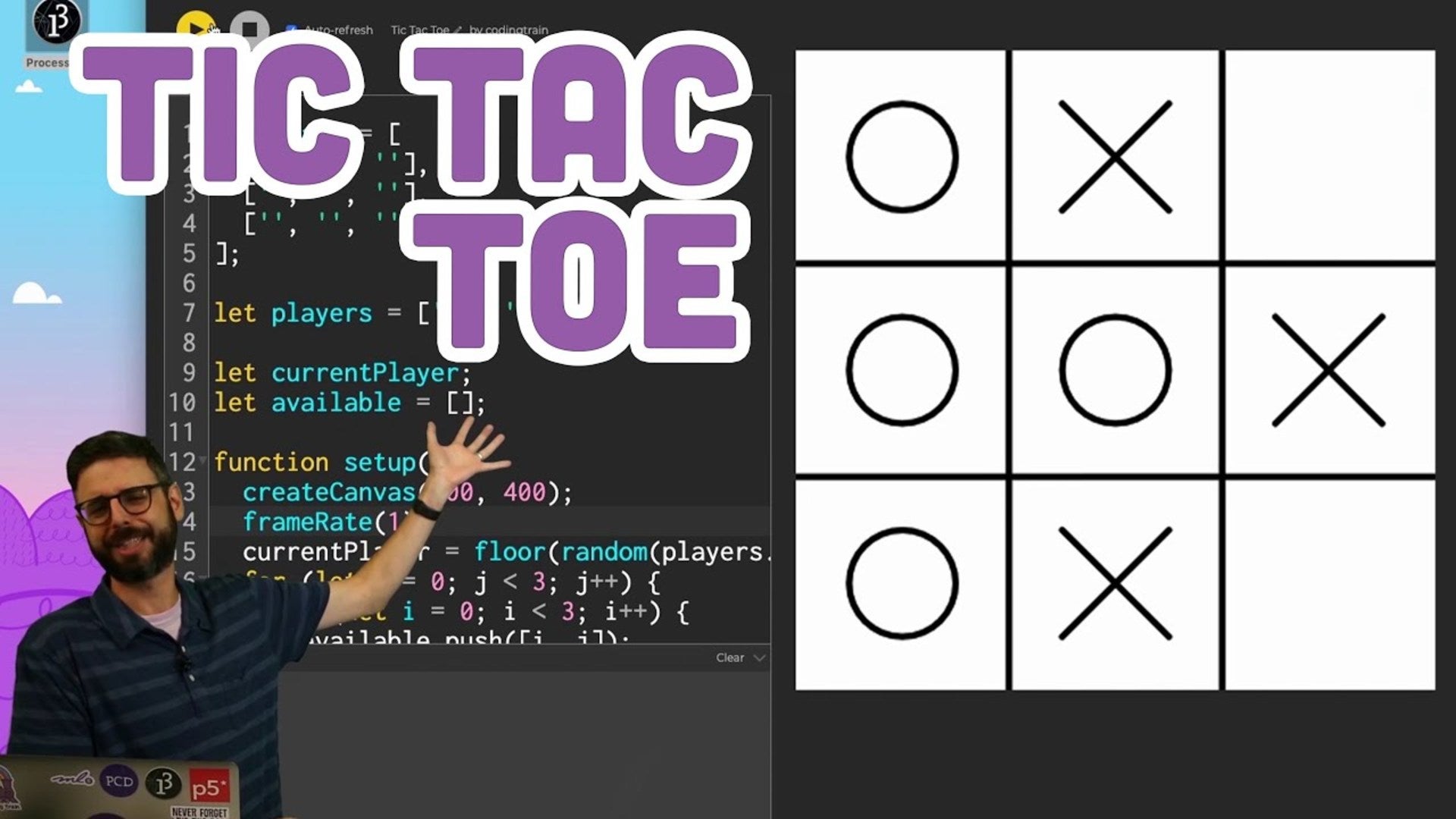 Coding Challenge #149: Tic Tac Toe | Nebula
